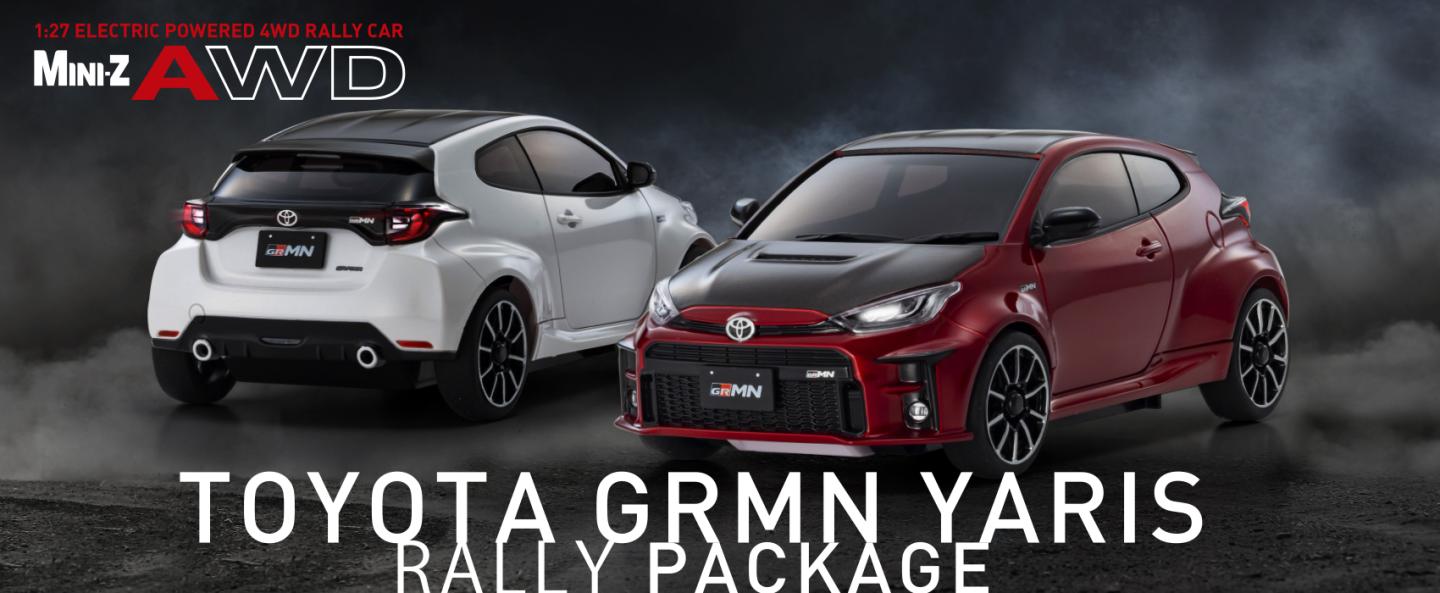 MINI-Z AWD Toyota GRMN YARIS Rally PACKAGE - KYOSHO RC